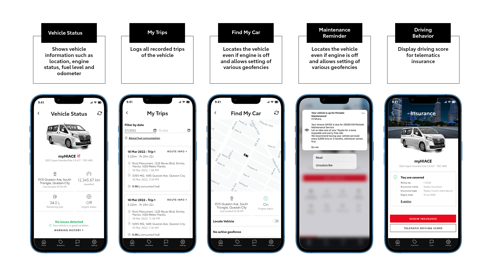 Connect with your vehicle with myToyota Connect